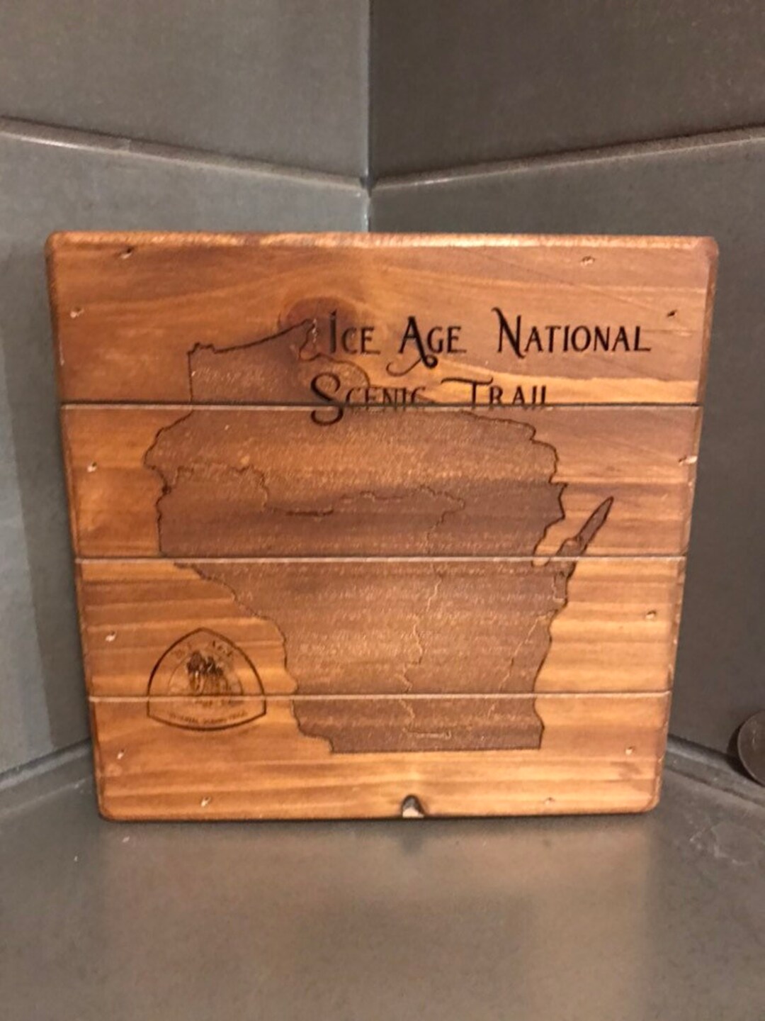Wisconsin Ice Age Trail Sign: Engraved Wood Hiking Gift - Etsy