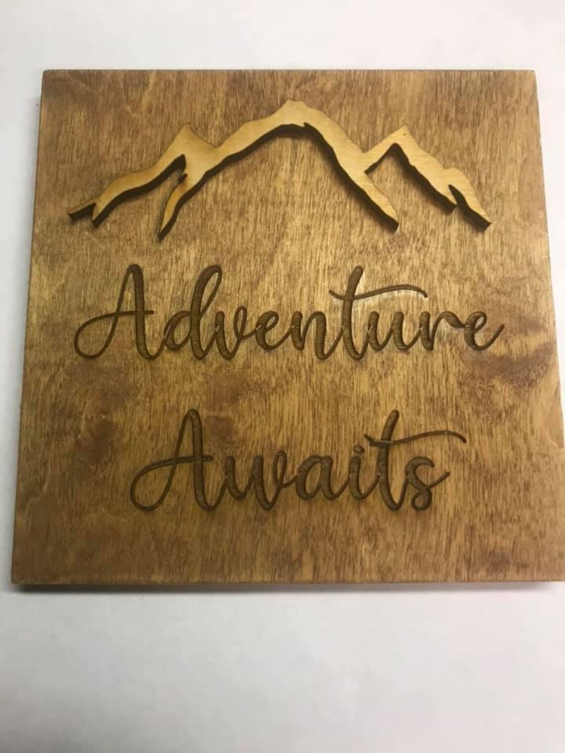 Adventure Awaits Sign Wood Adventure Sign Rustic Wall Decor | Etsy