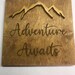 Adventure Awaits Sign Wood Adventure Sign Rustic Wall Decor - Etsy