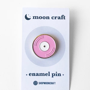 Pink Vinyl Enamel Pin - Etsy