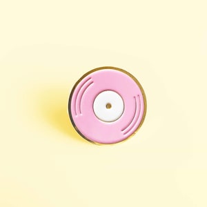 Pink Vinyl Enamel Pin - Etsy
