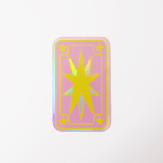 Holographic Waterproof Tarot Card Sticker | Etsy