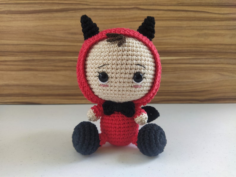 Baby Devil Amigurumi Crochet Pattern Halloween Decor - Etsy