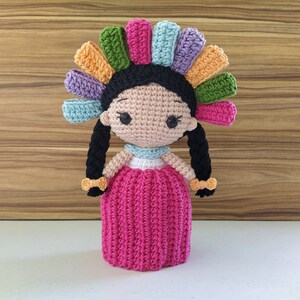 Princess Lele Amigurumi Doll Crochet Pattern, Frida Khalo Amigurumi ...