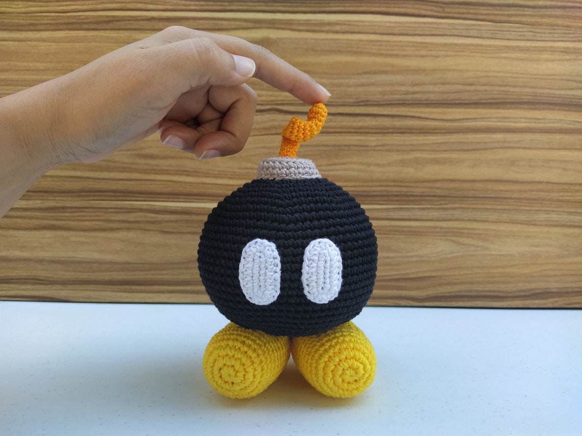 Bob Omb Crochet Pattern Super Mario Crochet Bomb Mario Bros - Etsy