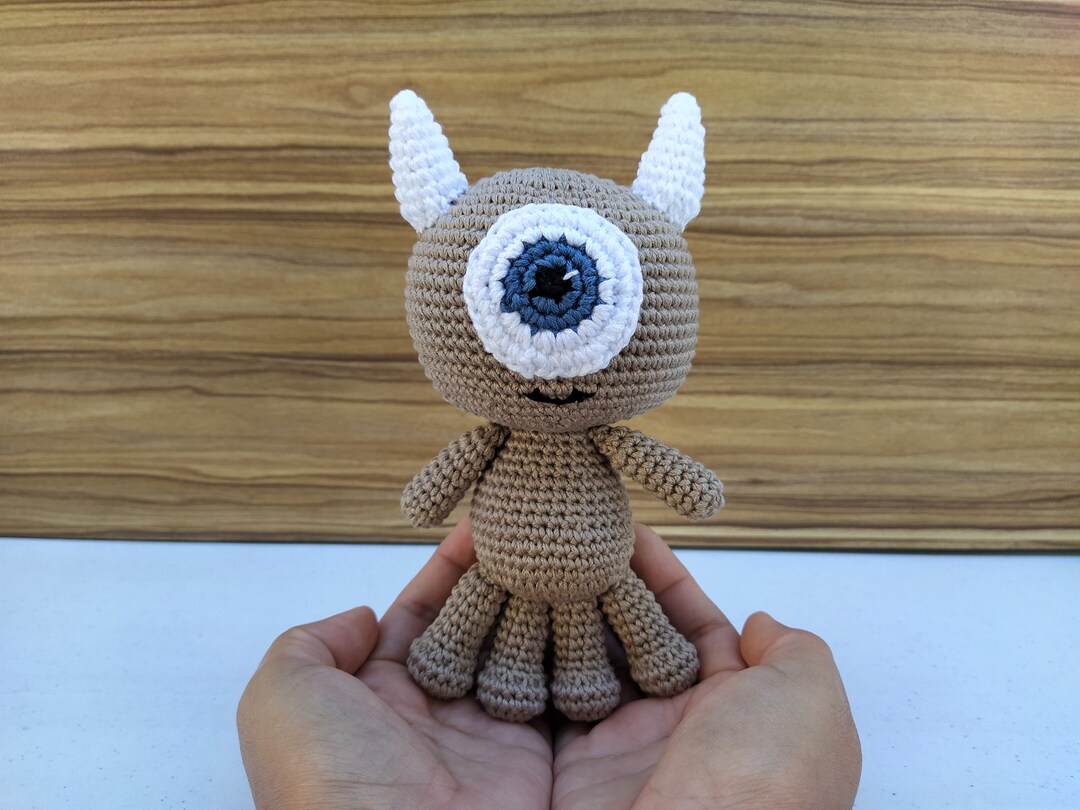 Little Mikey Crochet Pattern, Monsters Inc Pattern, Alien Pattern ...