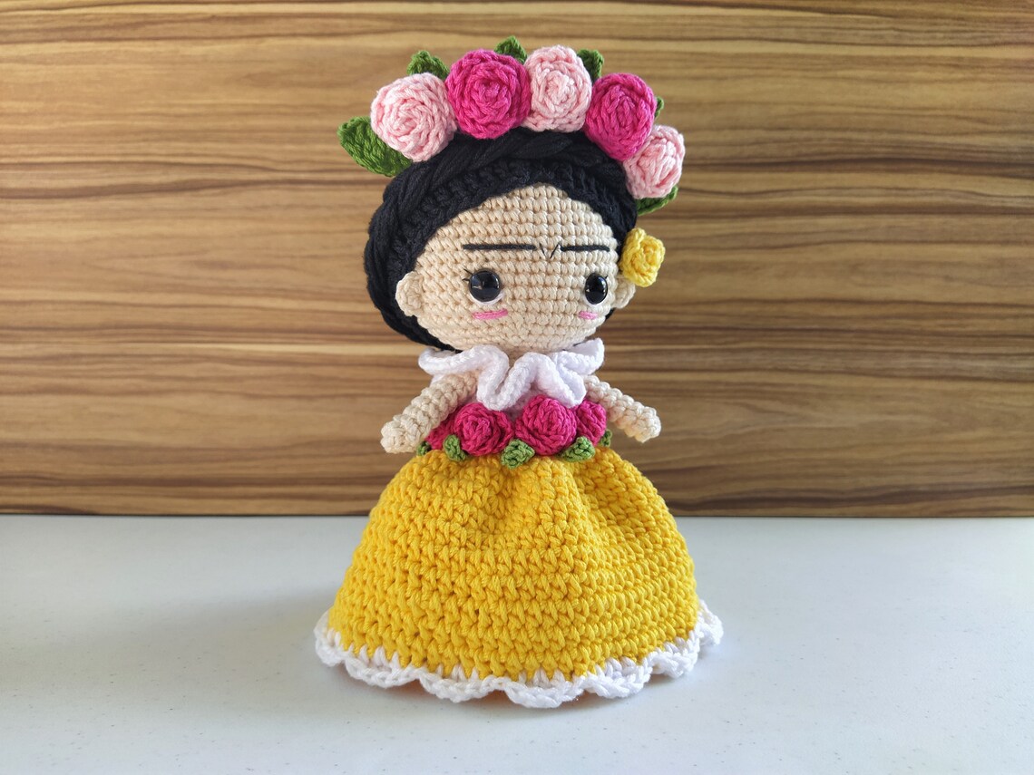 Frida Kahlo Amigurumi Doll Crochet Pattern Frida Khalo - Etsy