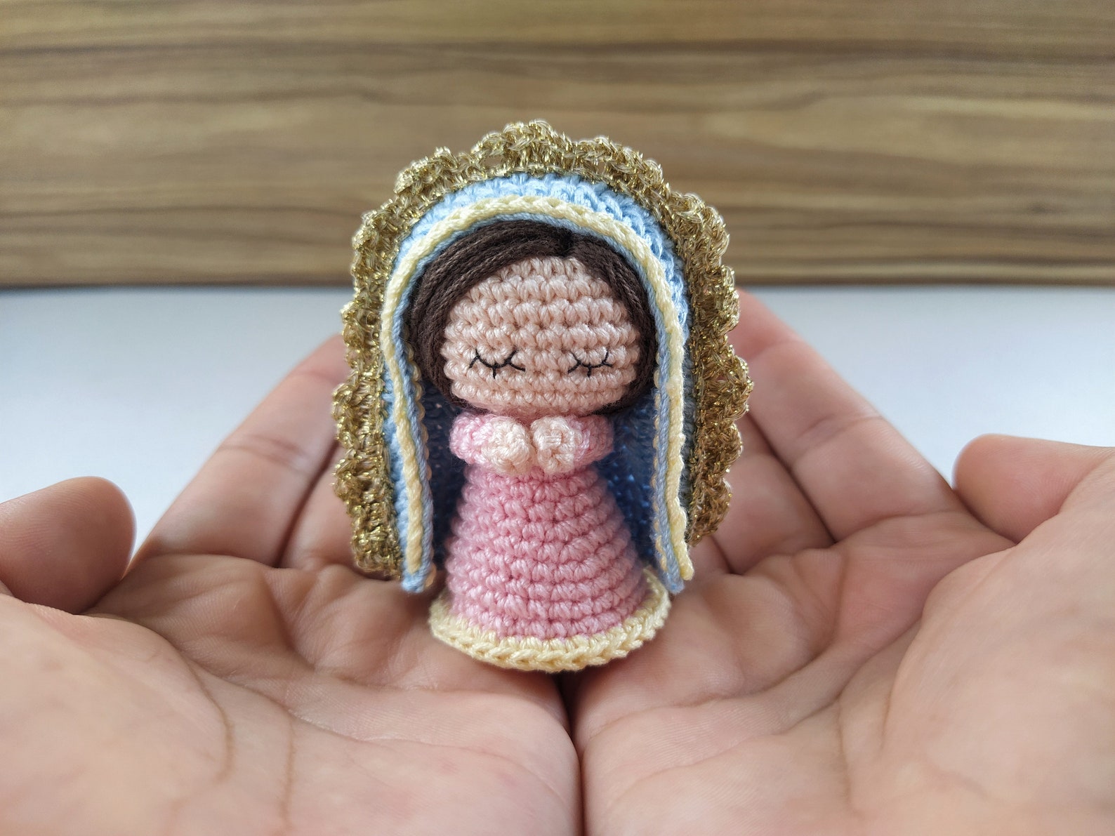 Virgin Mary Amigurumi Crochet Pattern PDF, Virgin of Guadalupe Doll ...