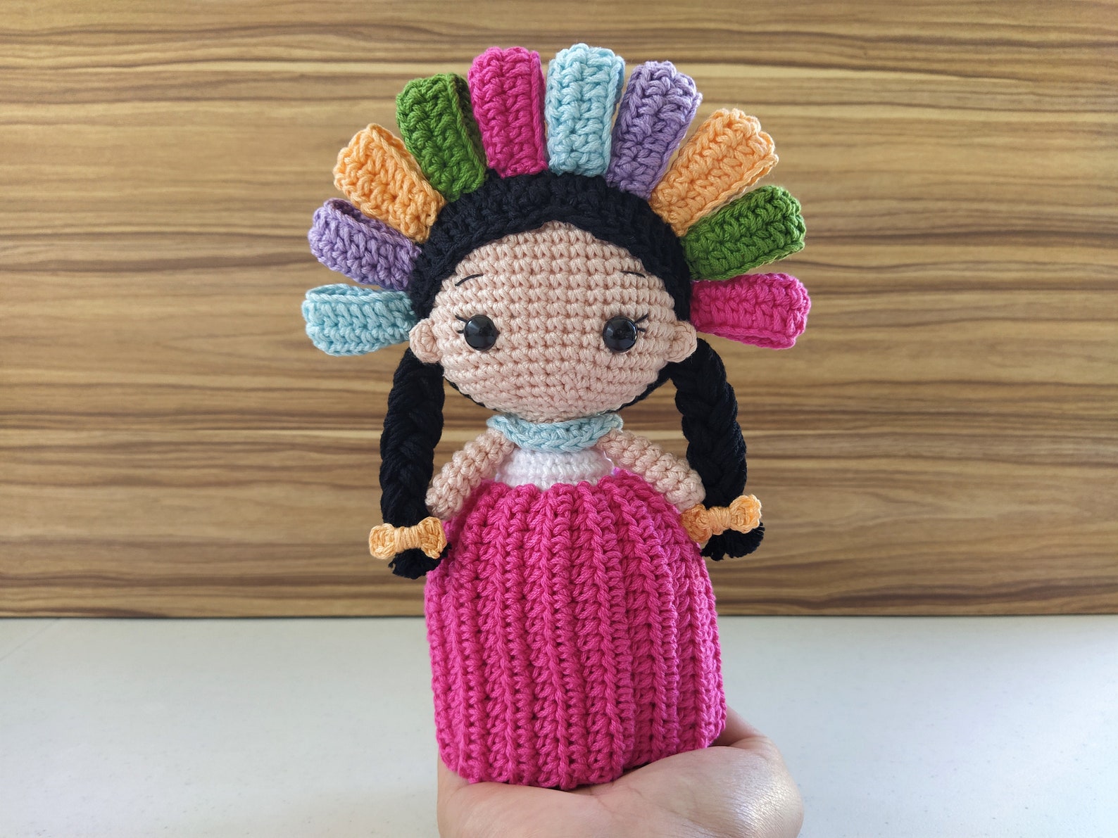 Princess Lele Amigurumi Doll Crochet Pattern, Frida Khalo Amigurumi ...