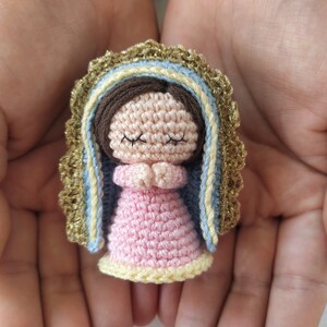 Virgin Mary Amigurumi Crochet Pattern PDF, Virgin of Guadalupe Doll ...
