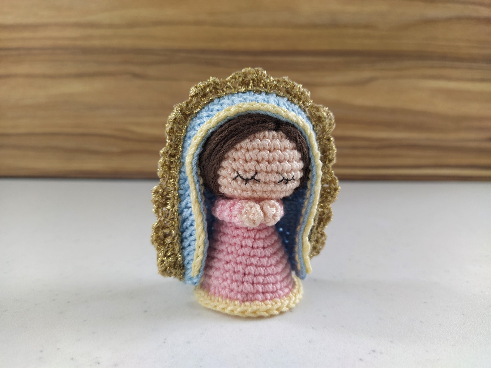 Virgin Mary Amigurumi Crochet Pattern PDF, Virgin of Guadalupe Doll ...