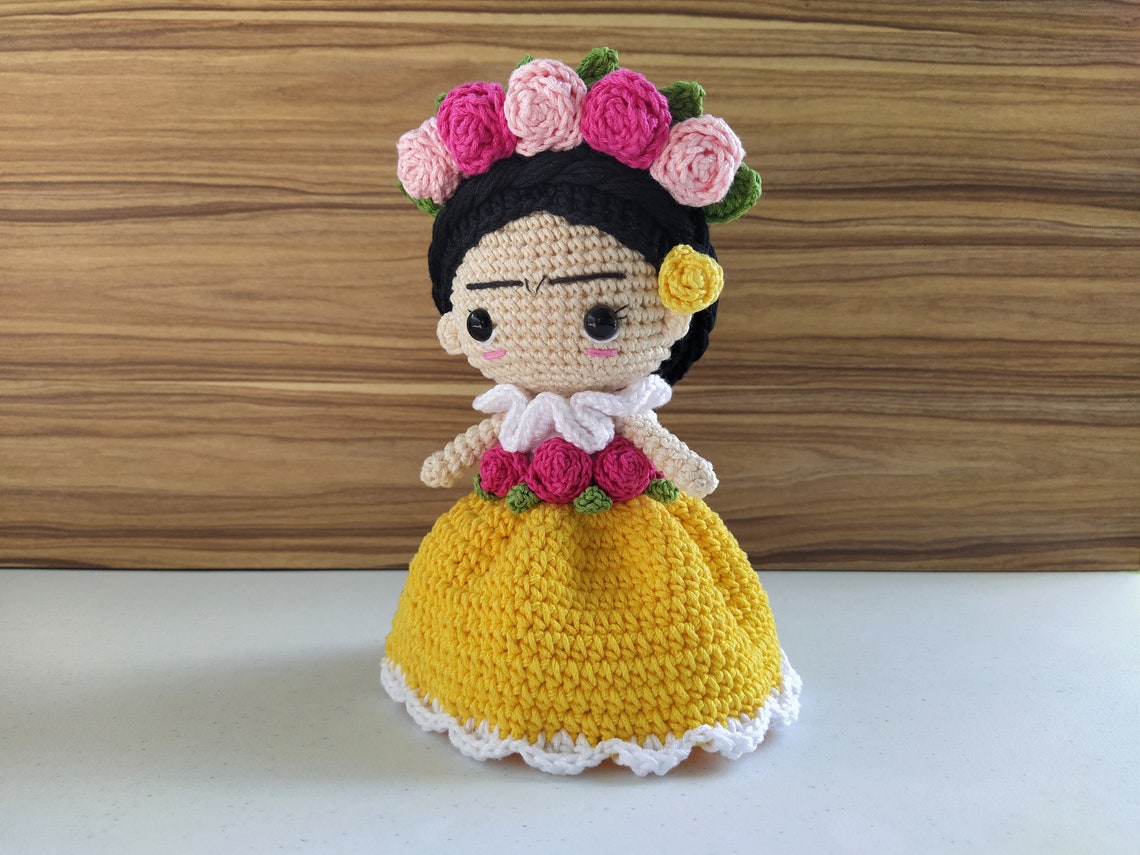 Frida Kahlo Amigurumi Doll Crochet Pattern Frida Khalo - Etsy
