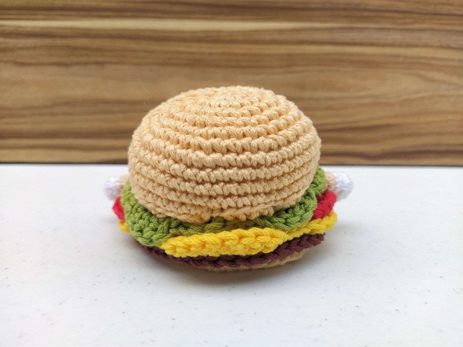 Burger Amigurumi Crochet Pattern, Hamburger Amigurumi Doll Pattern ...