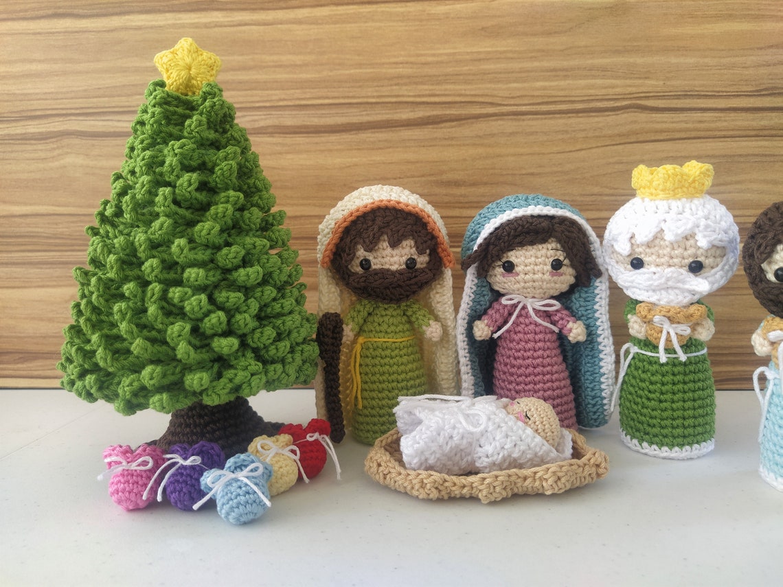 Nativity Set Amigurumi Crochet Pattern PDF Outdoor Nativity - Etsy