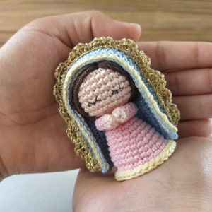 Virgin Mary Amigurumi Crochet Pattern PDF, Virgin of Guadalupe Doll ...