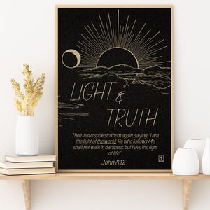 John 8:12 | Biblical Downloadable Digital Art | Biblical Verse Artwork ...