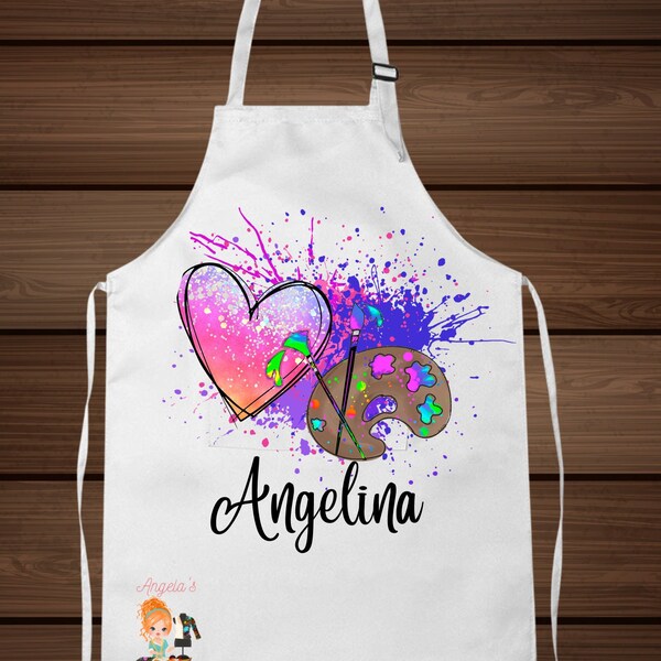 Hand Painted Apron - Etsy