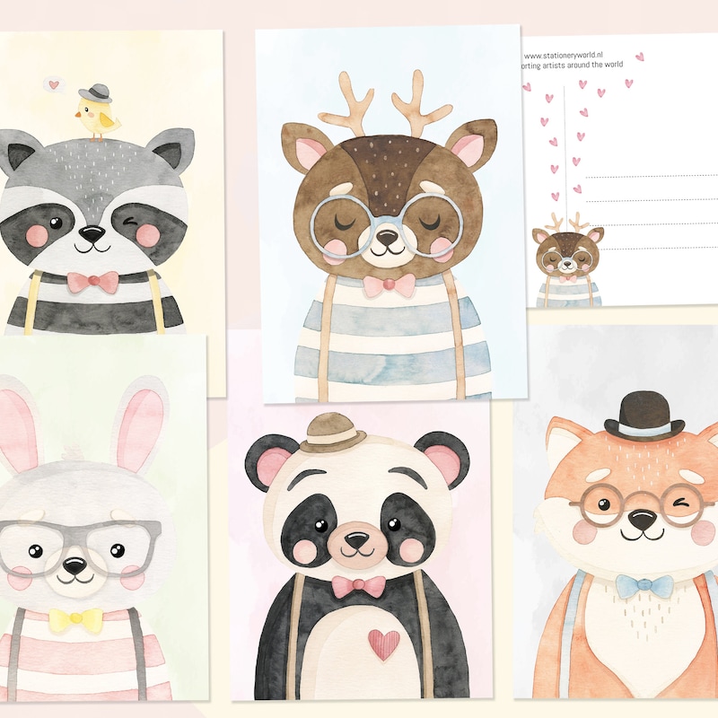 Bunny Postcard - Etsy