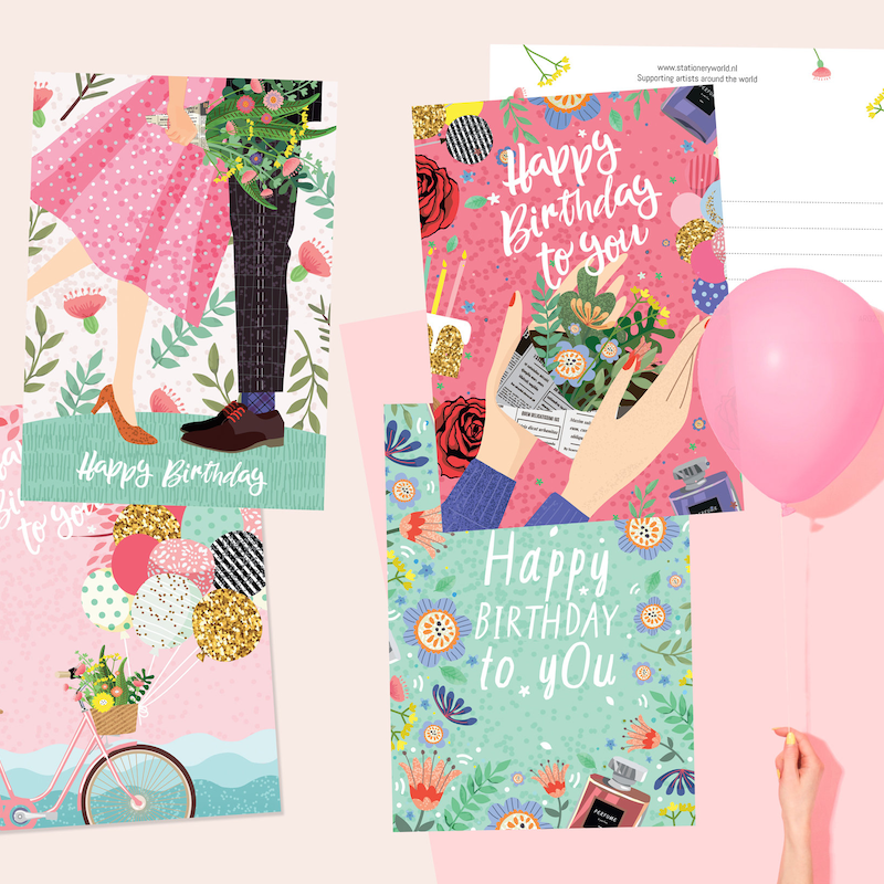 Birthday Postcard - Etsy