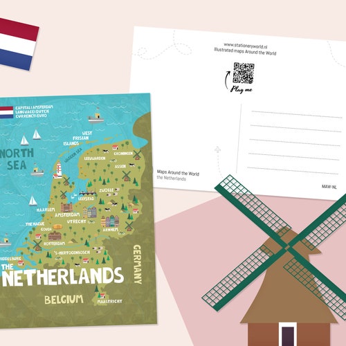 The Netherlands Maps Around the World - Etsy