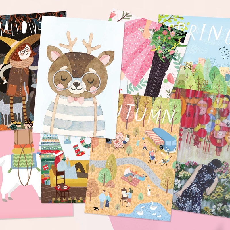 Postcard Set - Etsy