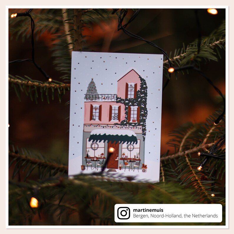 Winter Wonderland Postcards With Gold Foil Details - Etsy