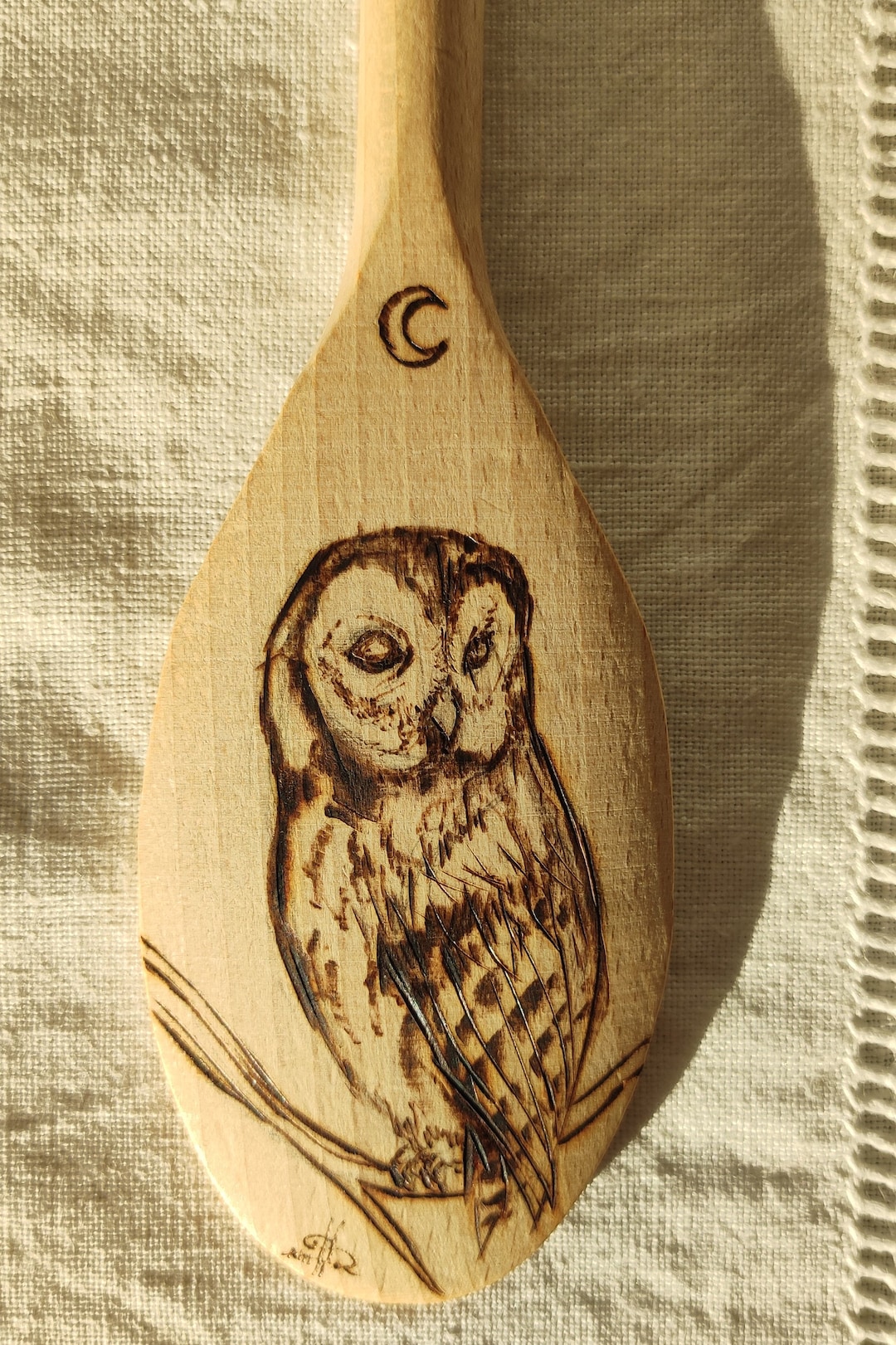 Custom Wildlife Wooden Spoon Animals Wood Kitchen Spoon Cooking Spoon ...