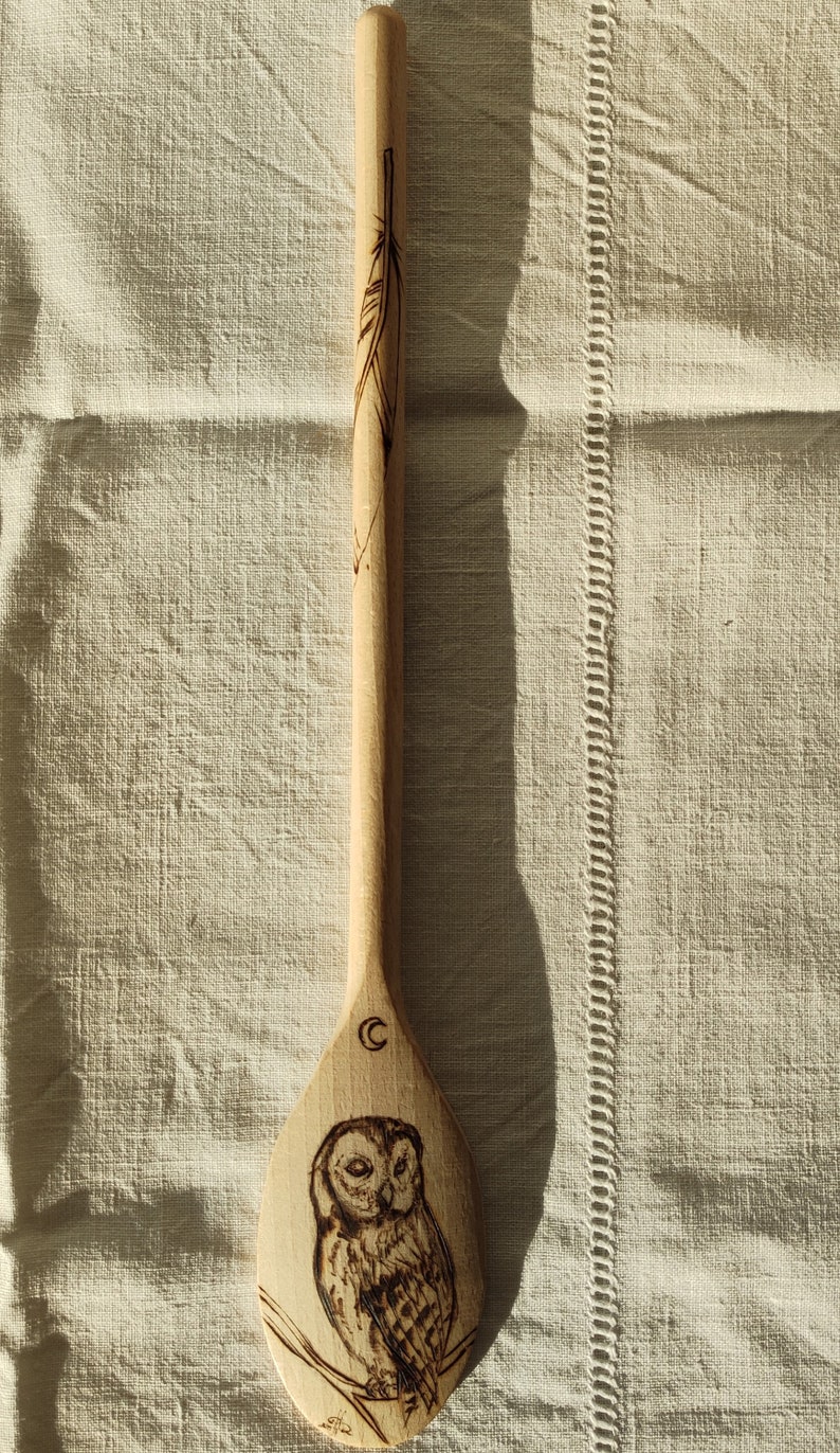 Custom Wildlife Wooden Spoon Animals Wood Kitchen Spoon Cooking Spoon ...