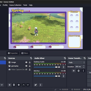 Atomic Purple Pokemon Overlay! | DS, 3DS, Gameboy & MORE! - Etsy