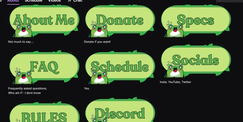 Froggie Twitch Overlay and Panels - Etsy
