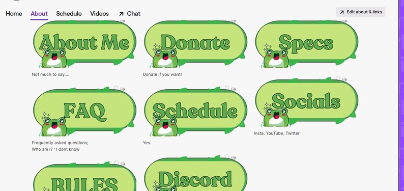 Froggie Twitch Overlay and Panels - Etsy