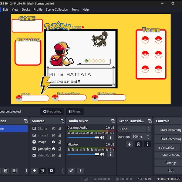 3ds Twitch Overlay - Etsy
