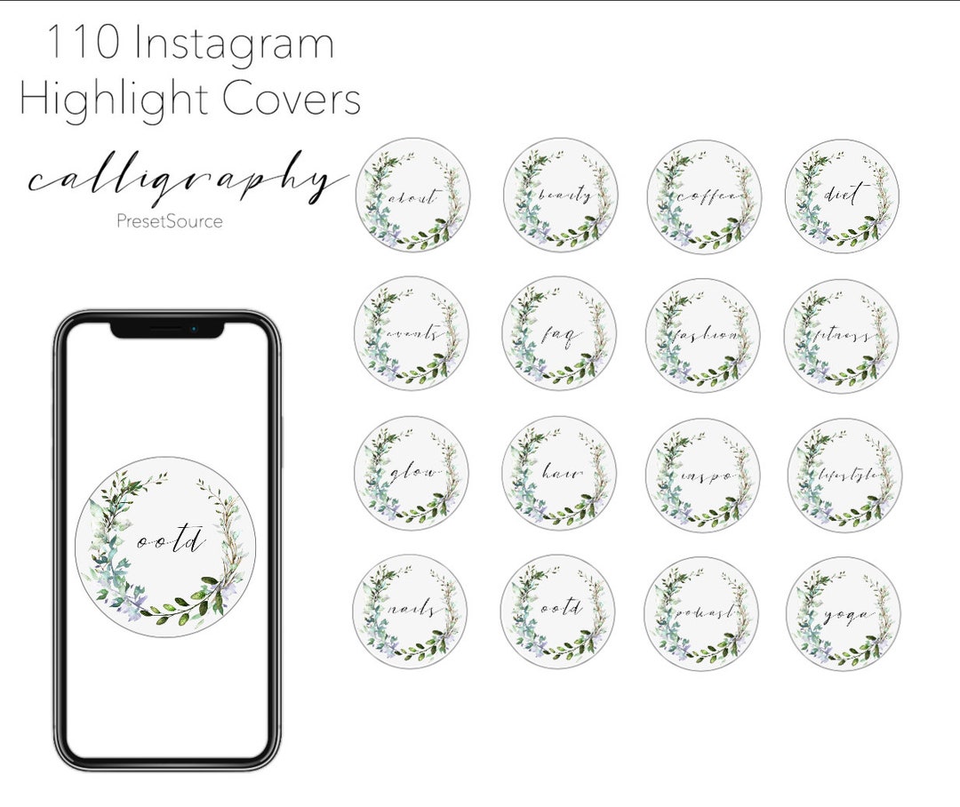 110 Highlight Covers, Highlights Instagram, Instagram Story Covers - Etsy