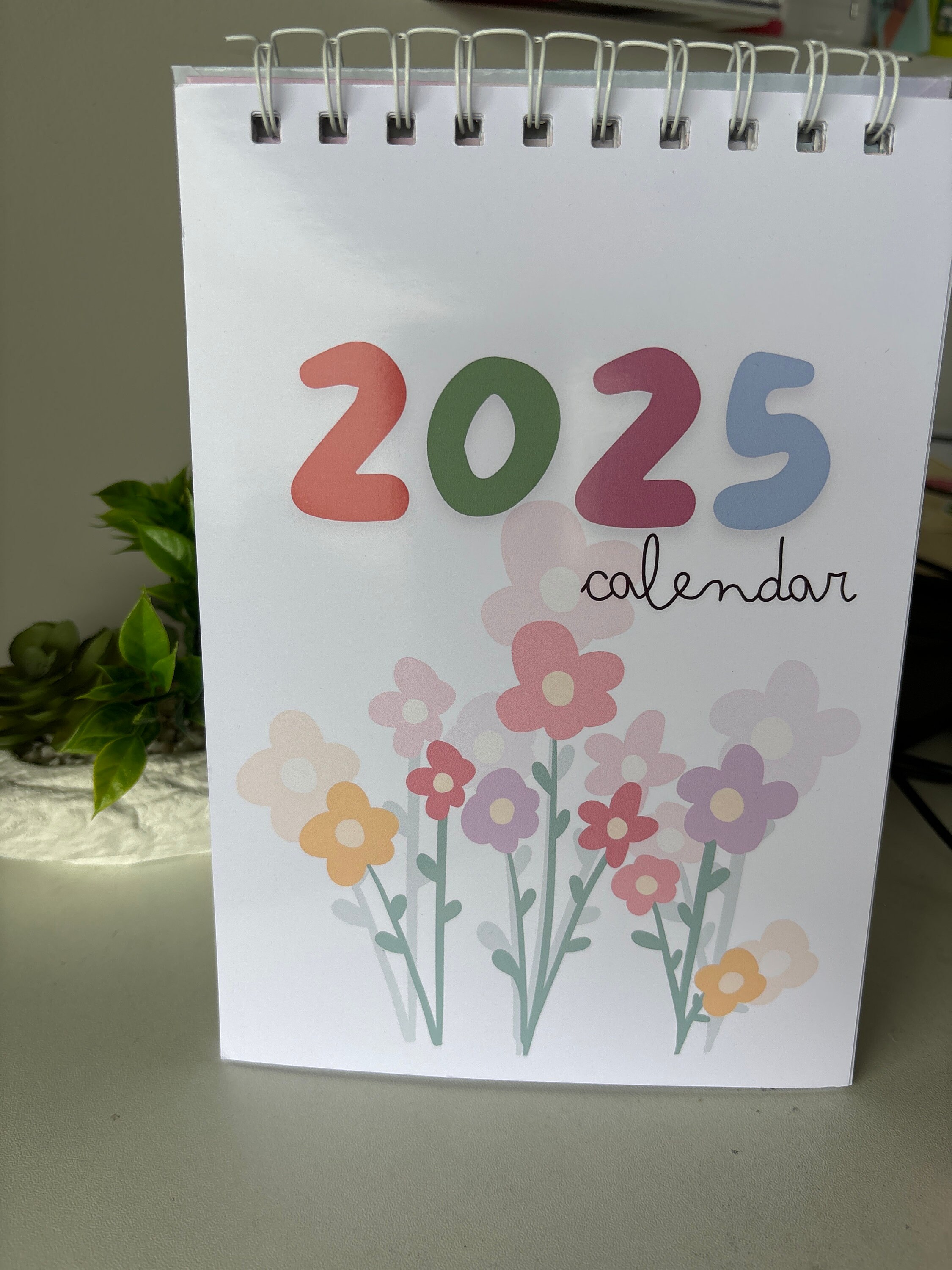 Digital File Desk Calendar 2025 - Etsy