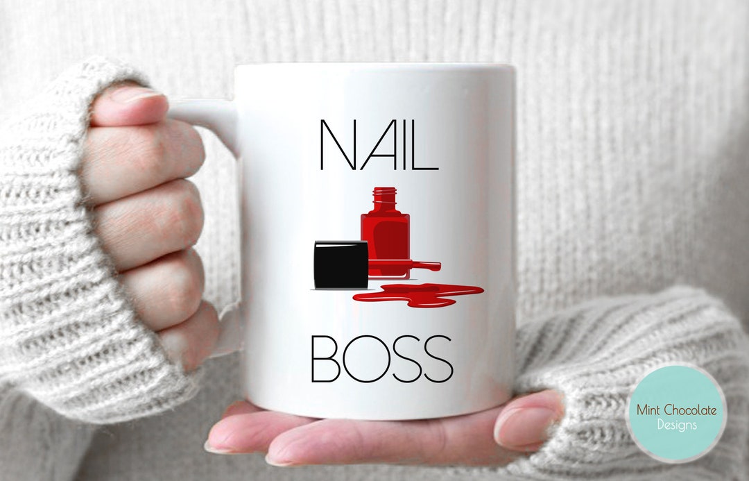 Nail Boss Best Nail Tech Mug, Gift for Nail Boss, Nail Boss Gift, Nail ...