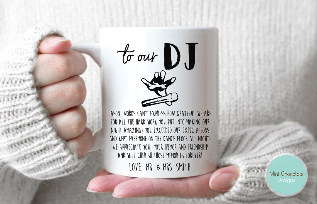To Our DJ Wedding DJ Gift, Custom Wedding Gift for DJ, Thank You Gift ...