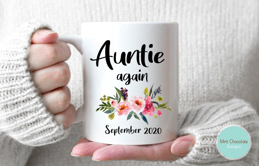Auntie Again 3 Pregnancy Announcement Auntie Again Mug - Etsy