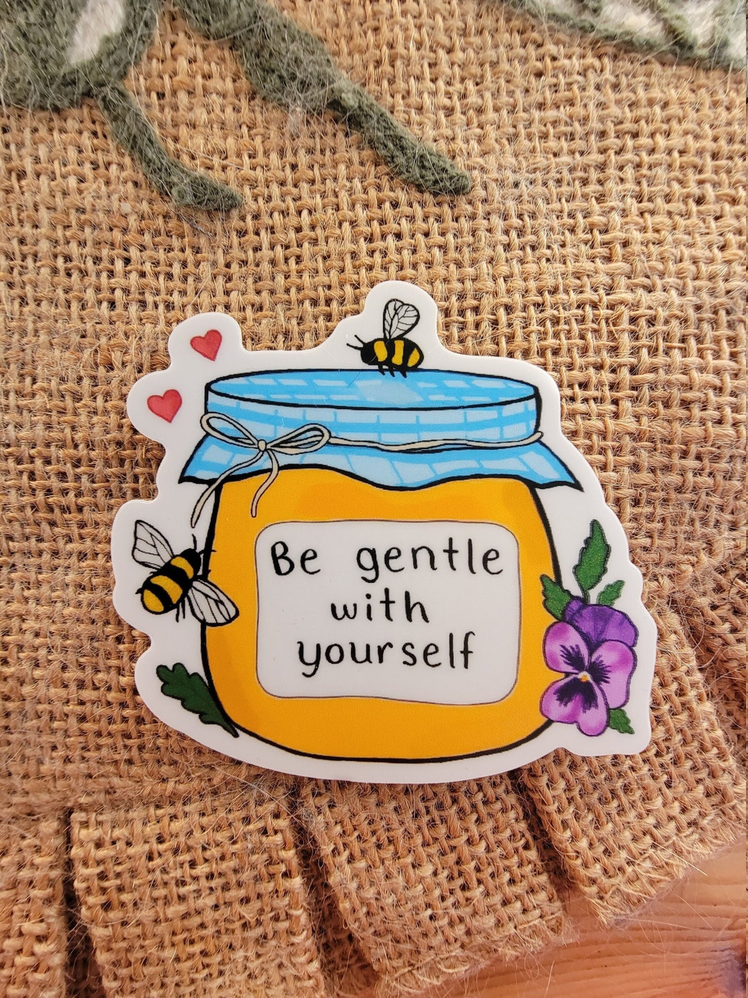Be Gentle With Yourself Vinyl Sticker | Affirmation | Recovery Healing ...