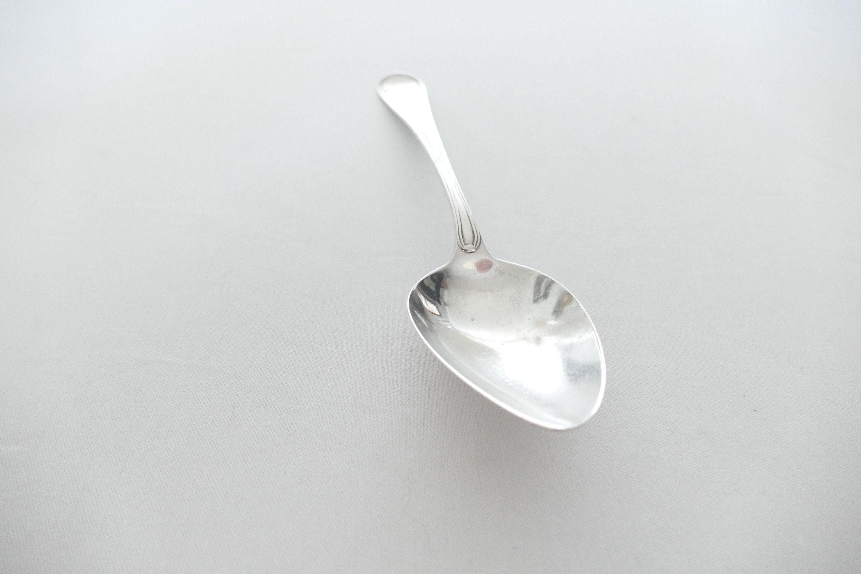 Silver Vegetable Spoon - Round Fillet - .835 Silver - J.M. Van Kempen ...
