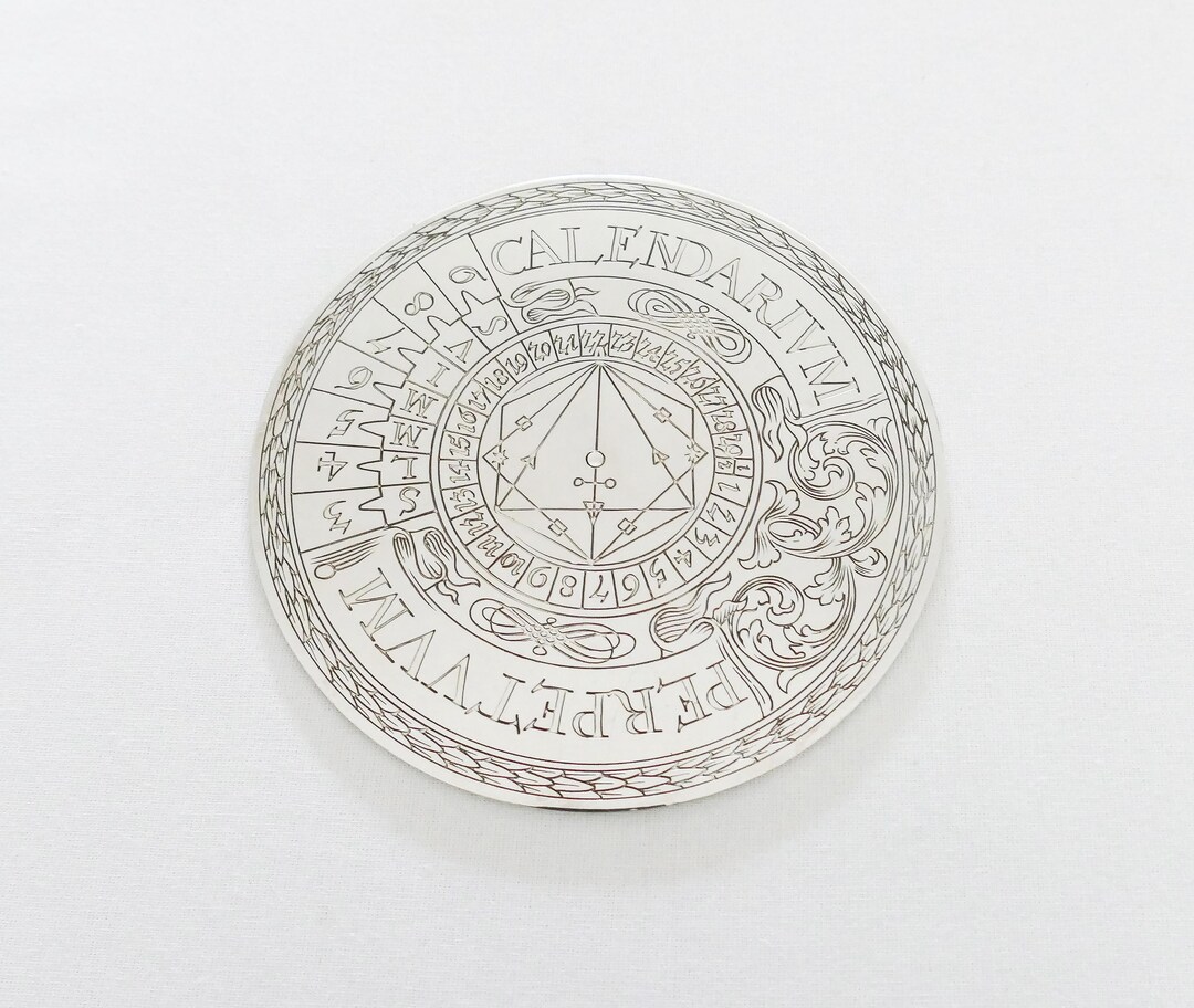Christofle - Calendarium Perpetuum - Silver Plated Circular Calender ...
