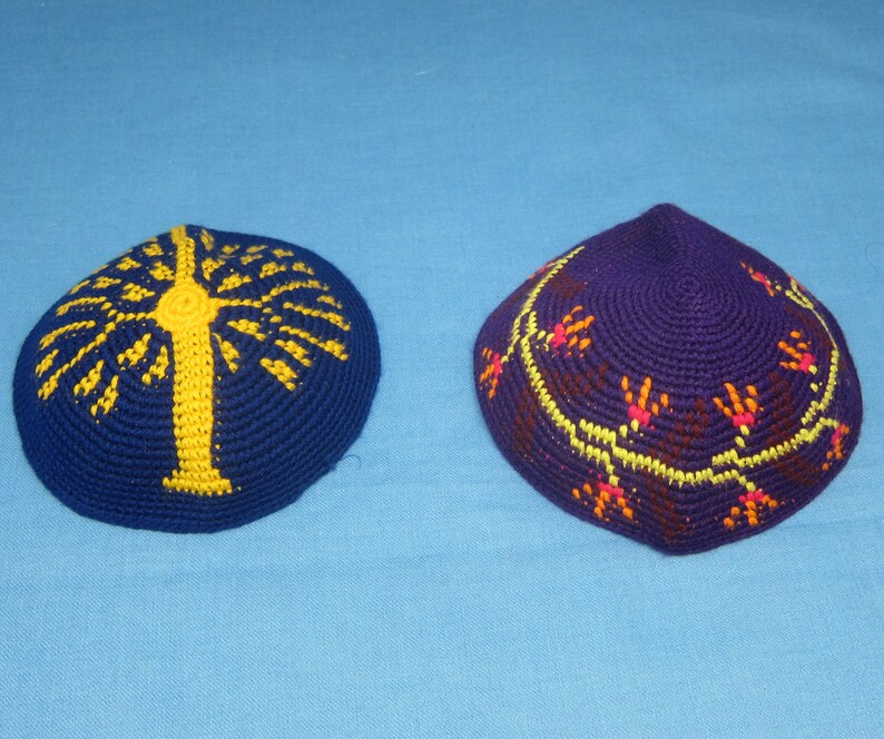 Abayudayah Crocheted 6-inch Nature Kippah Made by Ugandan Jews in ...