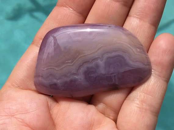 Royal Aztec Purple Lace Mexican Agate Freeform Large Stone | Etsy