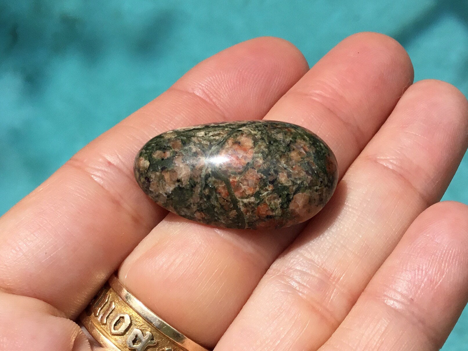 Virginia Unakite Jasper Granite 31x18 MM Cabochon Gemstone for | Etsy