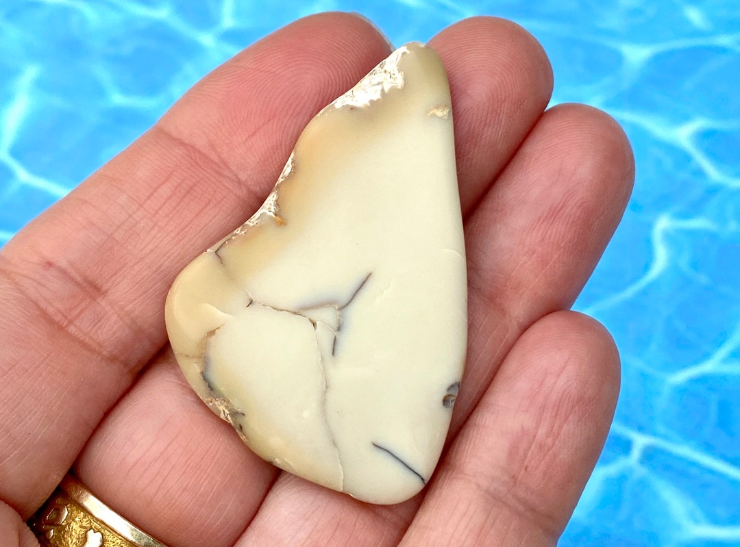 Michigan Extremely Rare Datolite 46x30 Mm Cabochon Gemstone for Jewelry ...