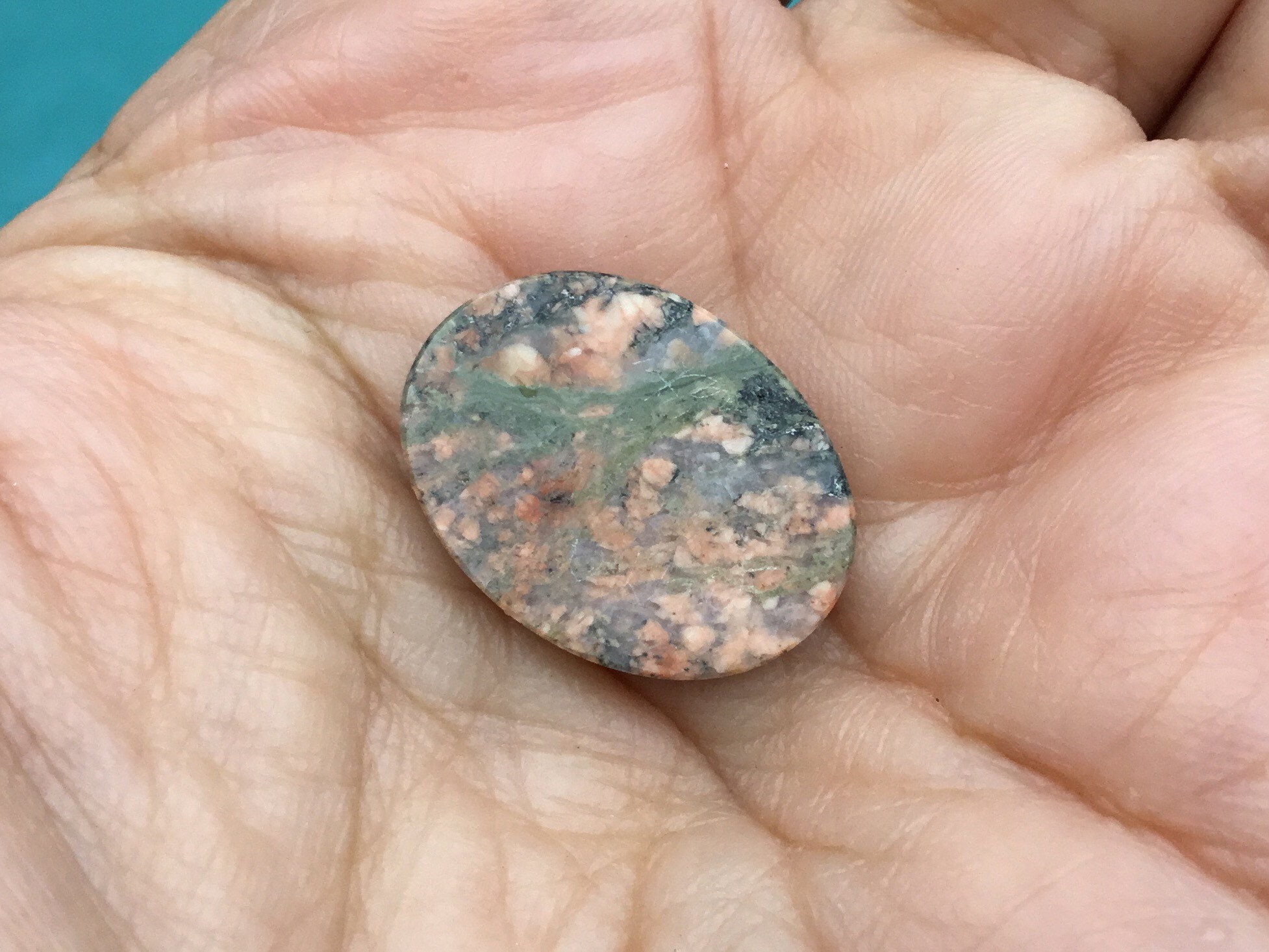Virginia Unakite Jasper Granite 20x15 MM Cabochon Gemstone for | Etsy