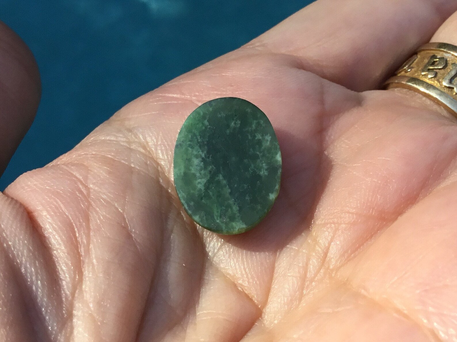 Dark Green Jade Satin Finish Oval Cabochon Gemstone for - Etsy