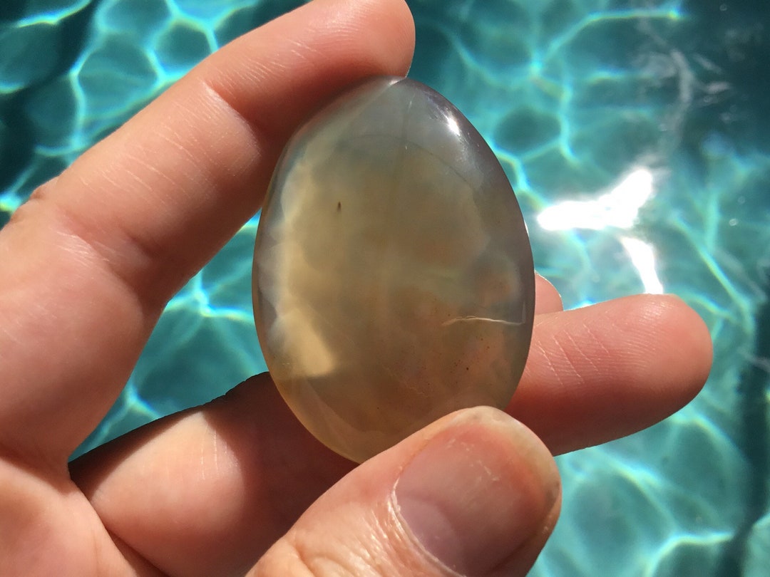 Botryoidal Agate Translucent Large Double-sided Oval Teardrop 45x32 MM ...