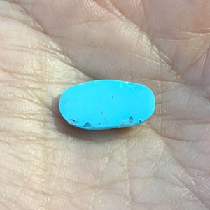 Natural Lt Blue Crystal Turquoise Flat-back Pill Shape Stone - Etsy