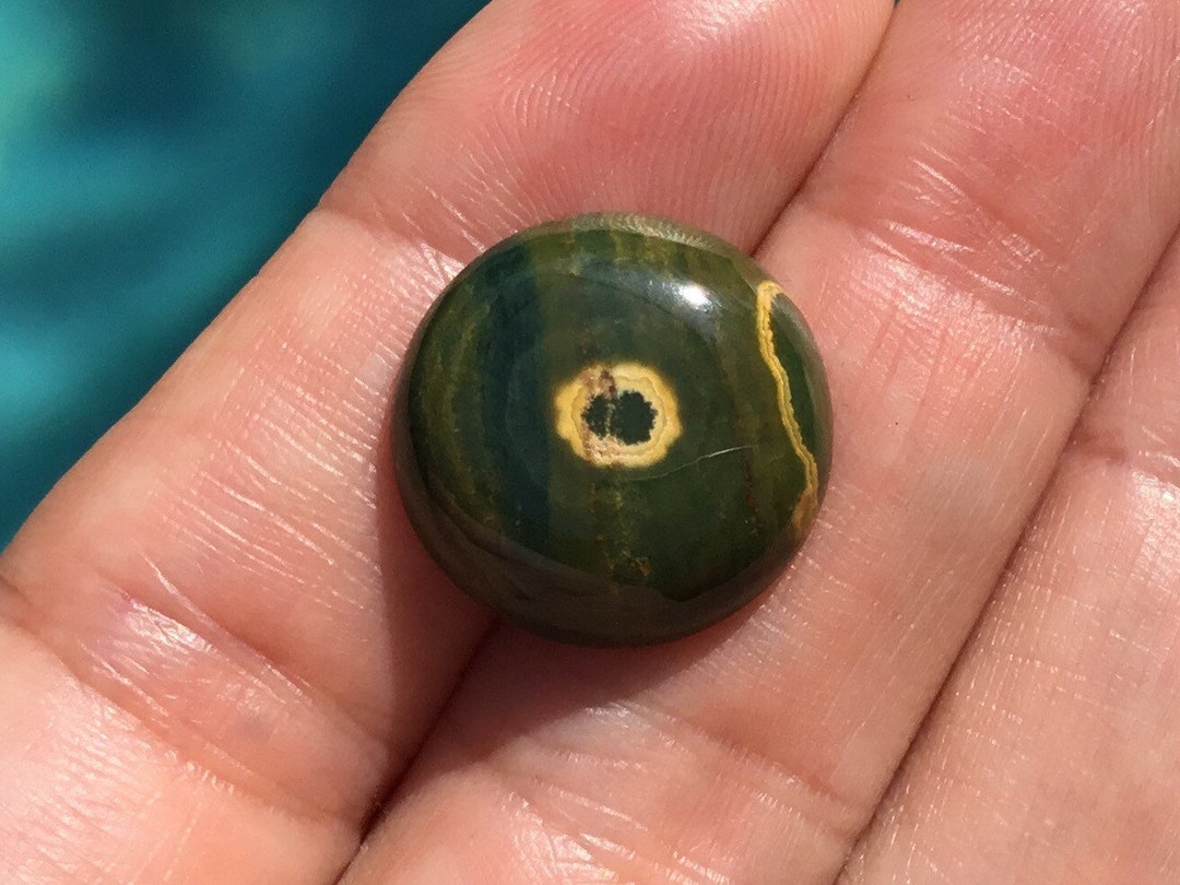 Madagascar Ocean Jasper Round Bullseye 18 MM Cabochon Gemstone for ...