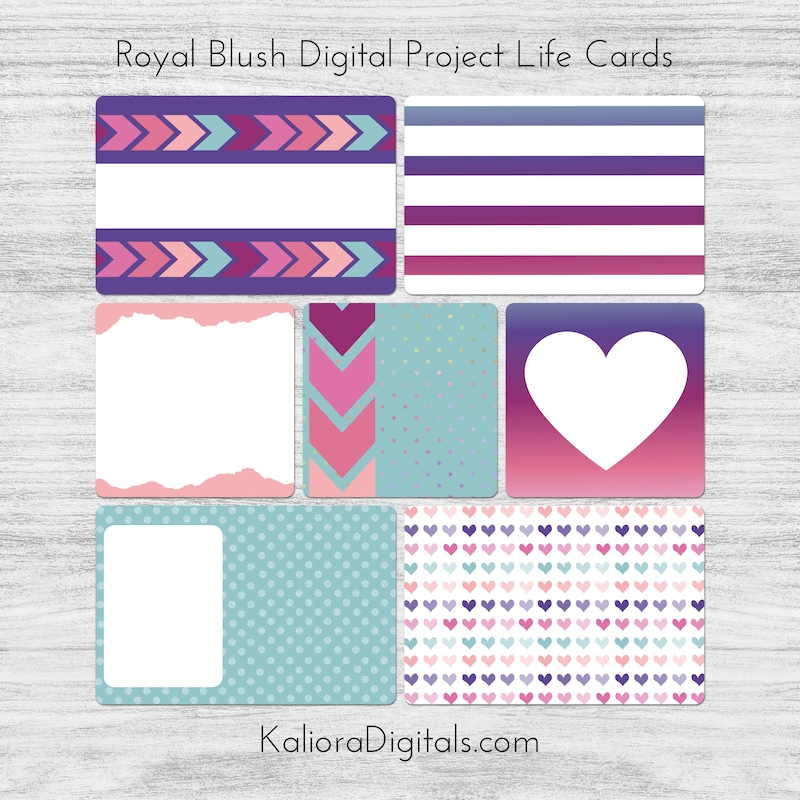Project Life Cards - Etsy